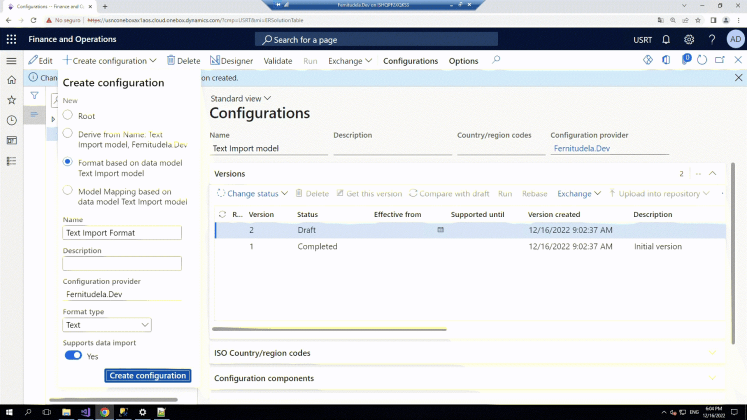 D365FO Electronic Reporting (GER) From Scratch part 1: Importing a text ...