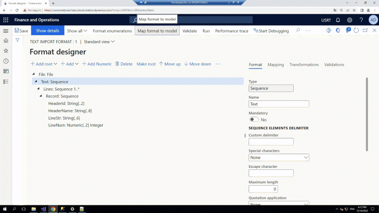 D365FO Electronic Reporting (GER) From Scratch part 1: Importing a text ...