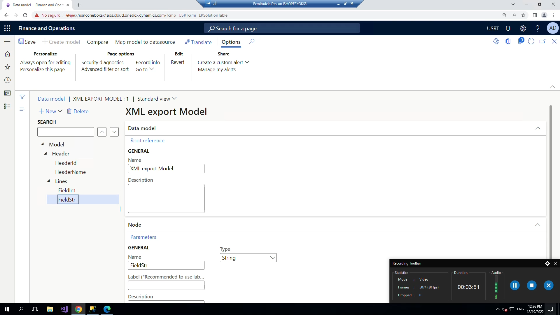 D365FO Electronic Reporting (GER) from scratch part 2: Export an XML – Fernitudela.dev