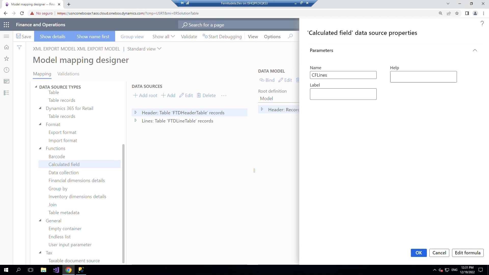 D365FO Electronic Reporting (GER) from scratch part 2: Export an XML – Fernitudela.dev