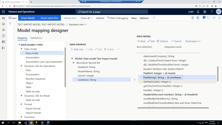 D365FO Electronic Reporting (GER) From Scratch part 1: Importing a text ...