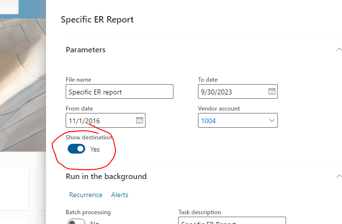 D365FO Reports in ER. Destinations with direct execution or Print Management for Business ...