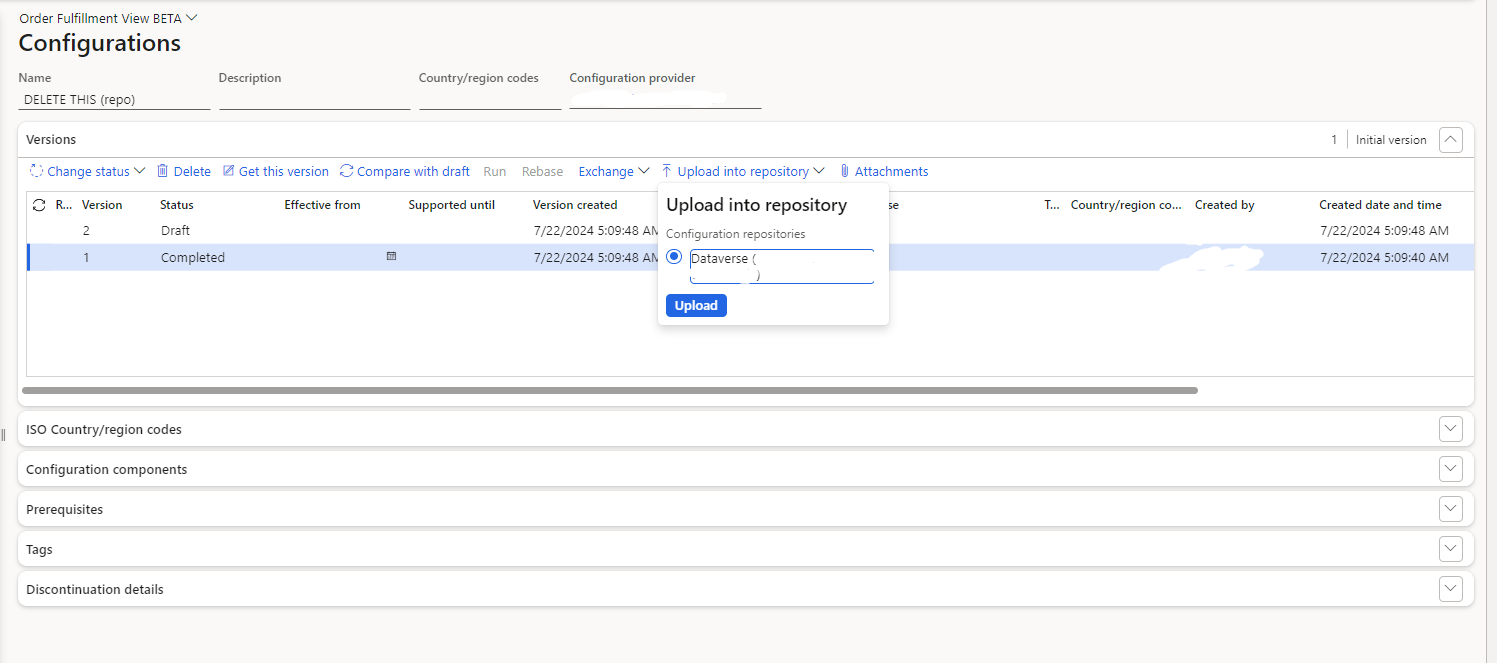Upload your Electronic Reporting objects to Dataverse solution ...